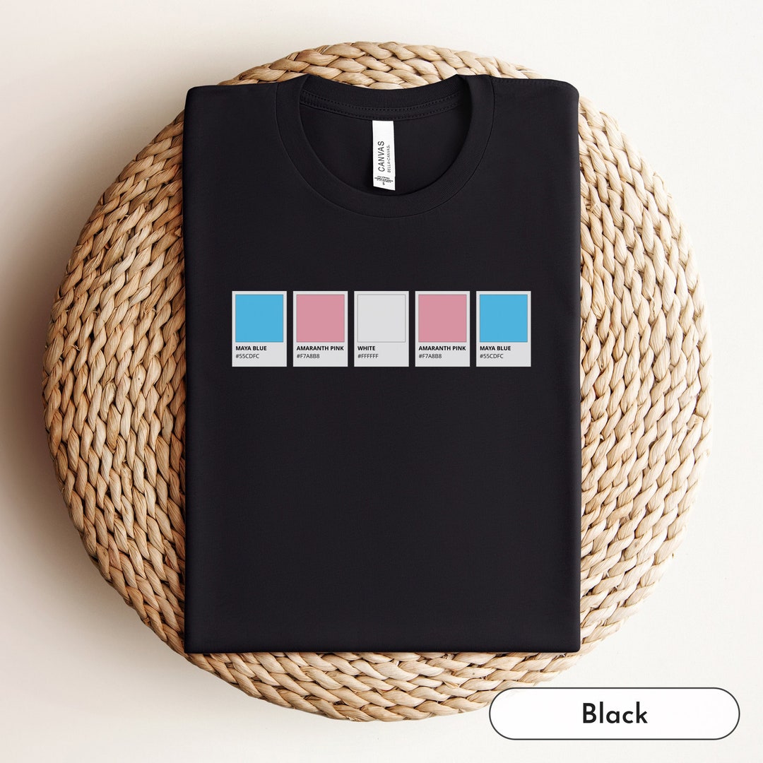 Color Palette Trans Shirt, Trans Pride, Trans, LGBTQ, Transgender MTF ...