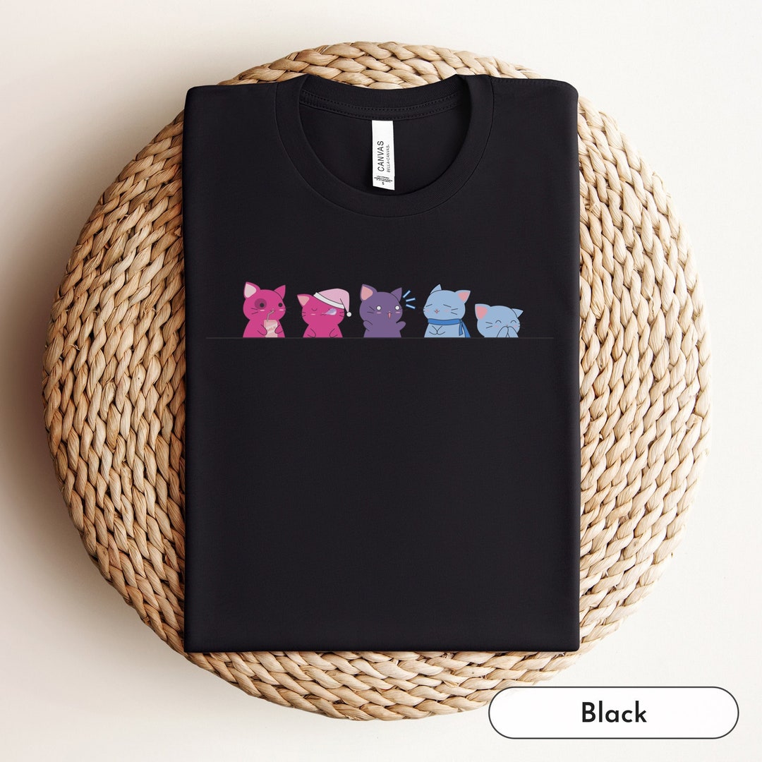 Kawaii Cats Bisexual Shirt, Bisexual, LGBTQ, Bi Pride, Bisexual Gifts ...