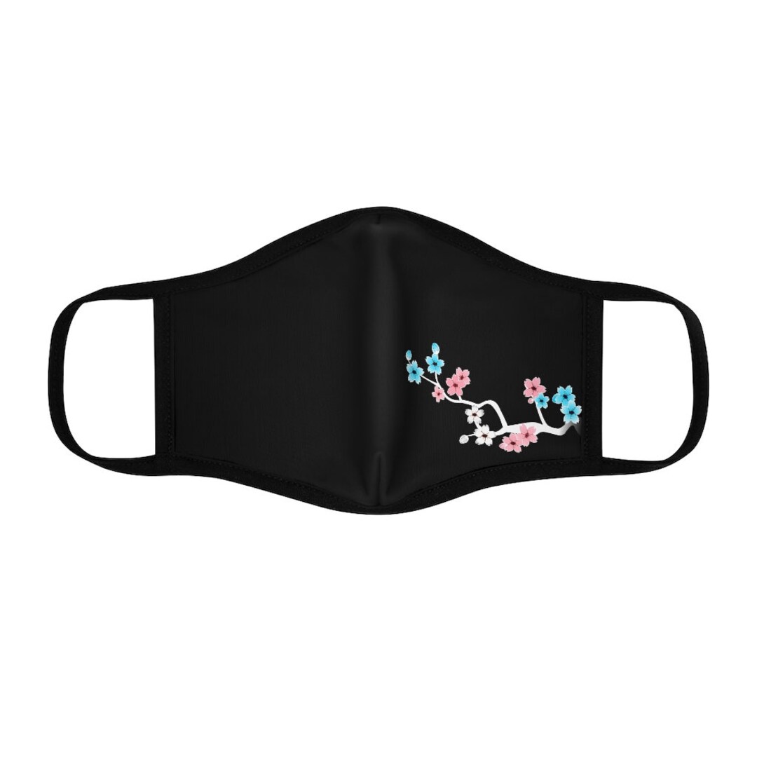 Trans Mask Dark Sakura, Trans Face Mask, Trans Pride, Trans Rights ...