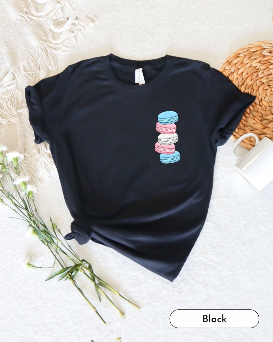 Macaron Trans Shirt Subtle Trans Pride Shirt Trans Tshirt Transgender ...