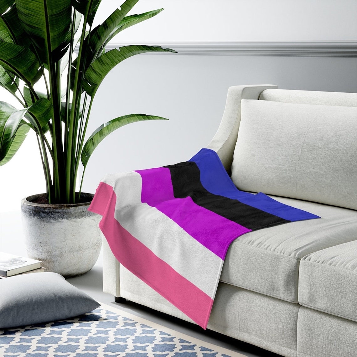 Genderfluid Plush Blanket Cute Genderfluid Pretty - Etsy