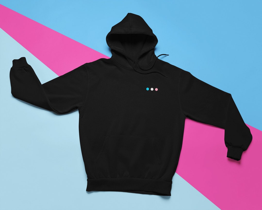 Subtle Trans Hoodie Trans Hoodie Trans Men Hoodie Trans Women Hoodie