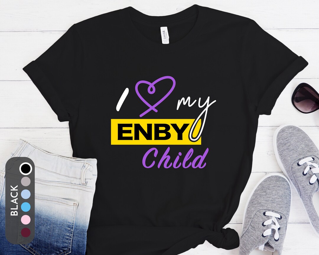 I Love My Enby Child Shirt Enby Shirt Nonbinary Shirt - Etsy