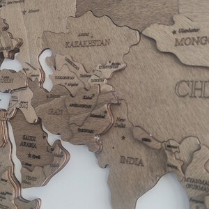 3D WOODEN WALL MAPS - Etsy