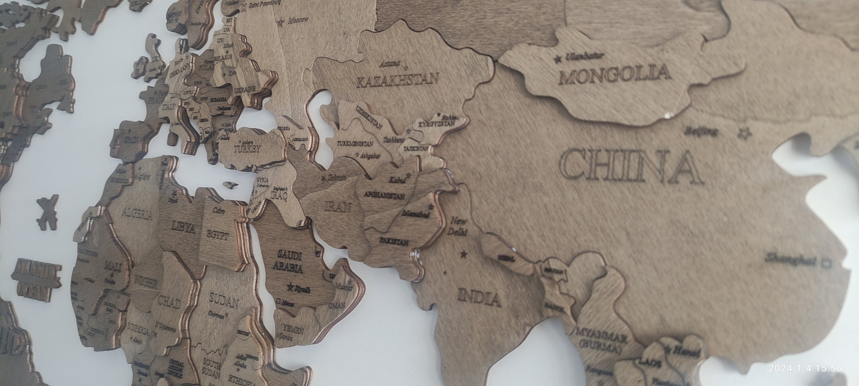 3D WOODEN WALL MAPS - Etsy