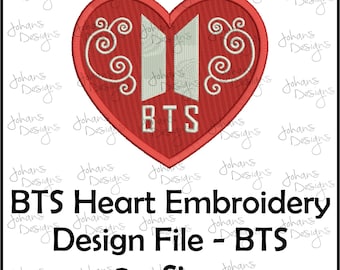 Bts Embroidery | Etsy