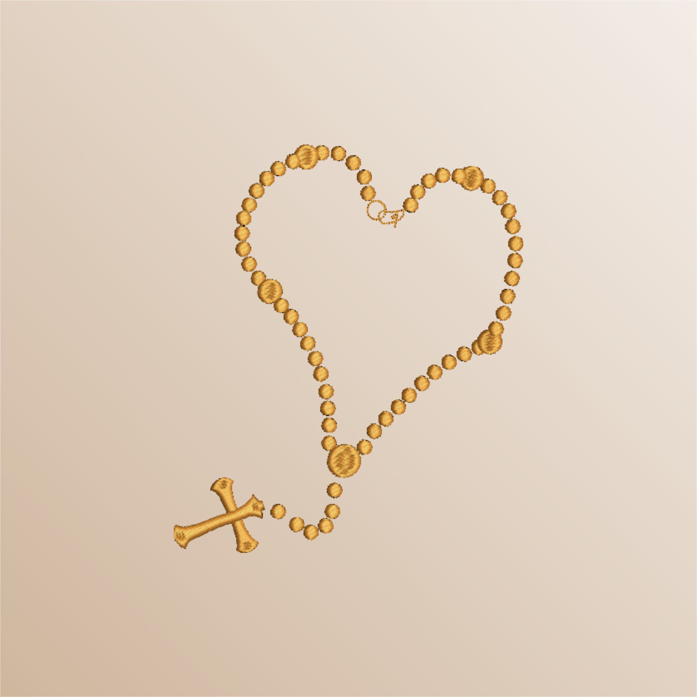 Rosary Beads Embroidery Design - Etsy