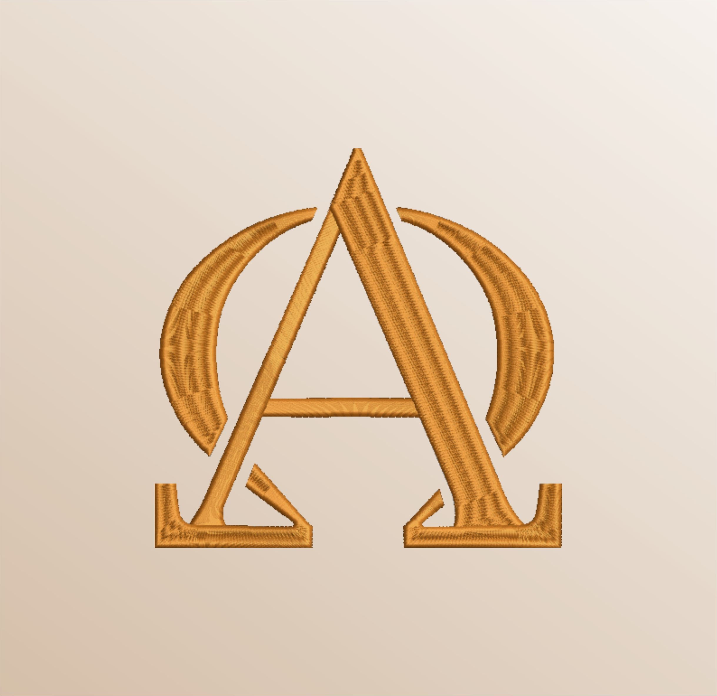Alpha and Omega Religious Machine Embroidery Design 3 Sizes - Etsy