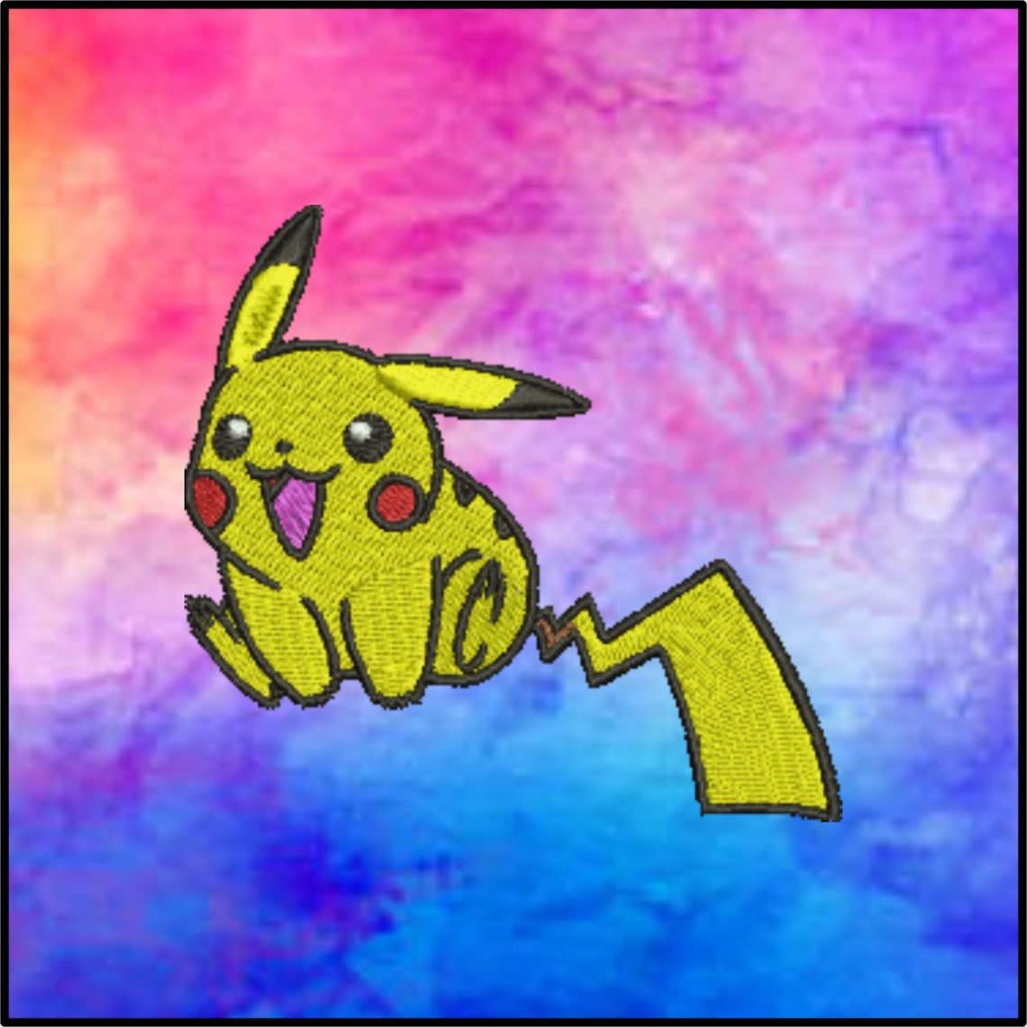 Pokemon Pikachu Embroidery Design - Etsy
