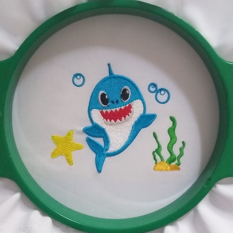 Baby Shark Embroidery Design - Etsy