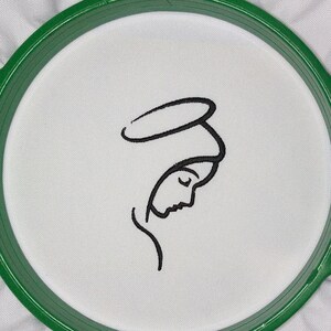 Virgin Mary Embroidery Design - Etsy