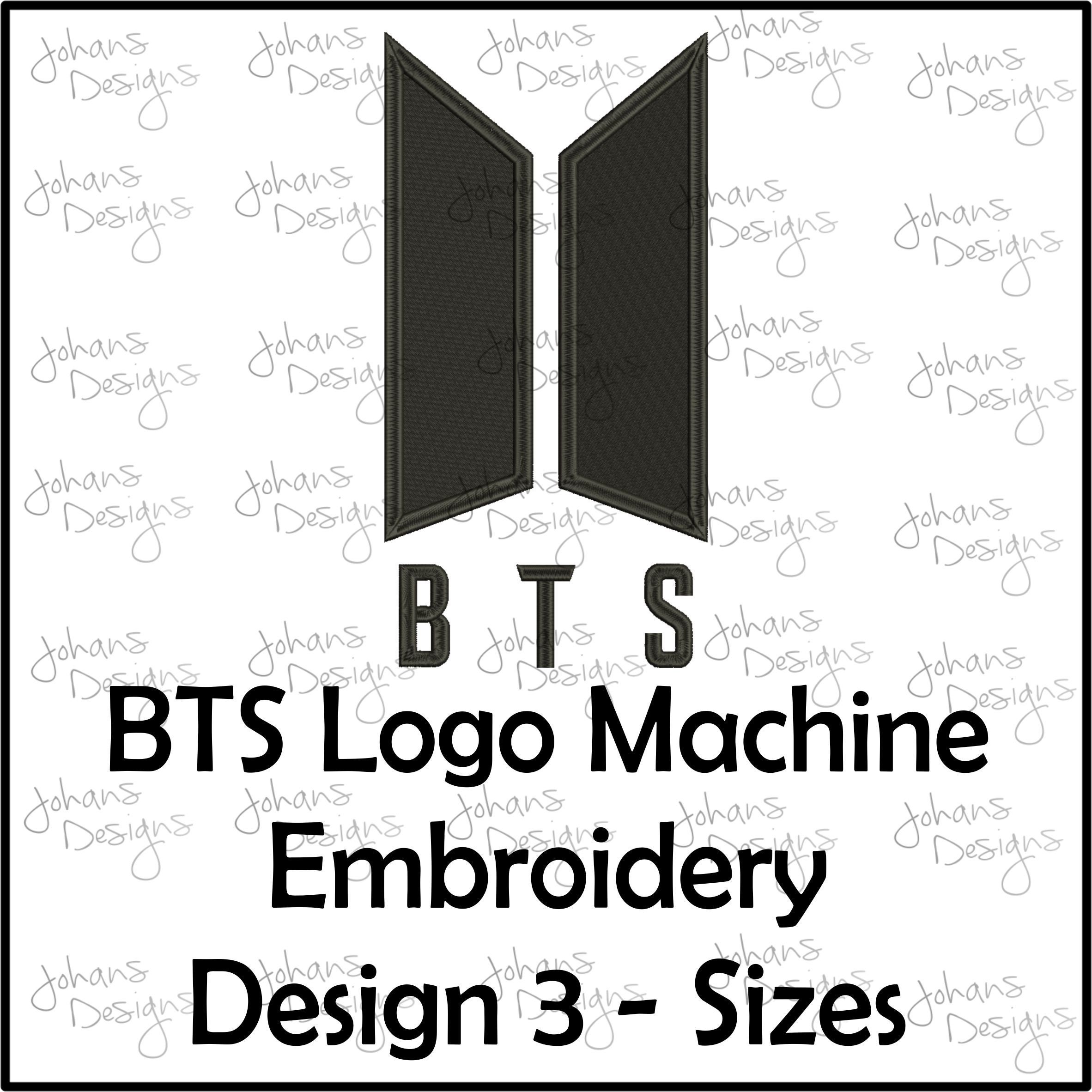 BTS Logo Embroidery Design - Etsy Australia