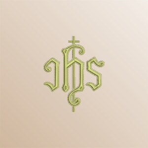 JHS Religious IHS Embroidery Design - Etsy