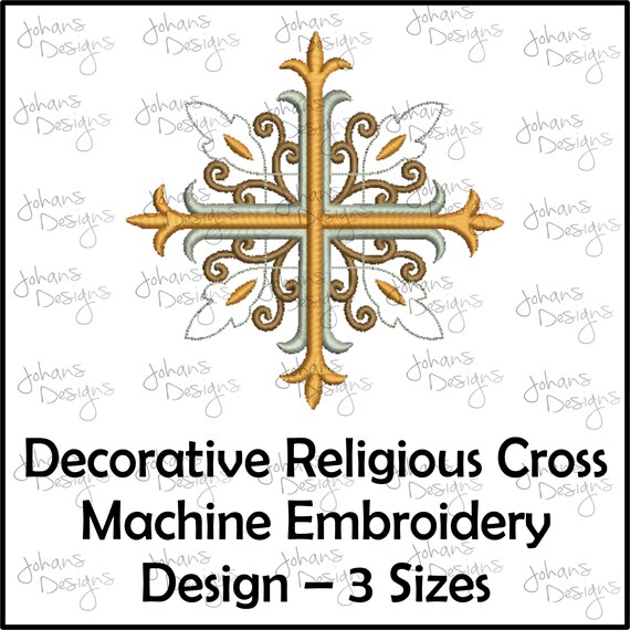 Religious Cross Embroidery Designs