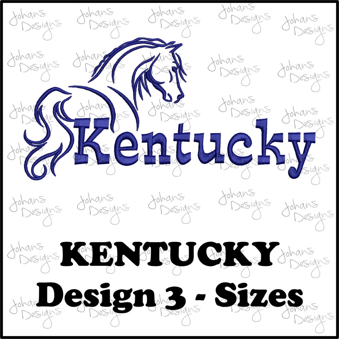 KENTUCKY Embroidery Design - Etsy