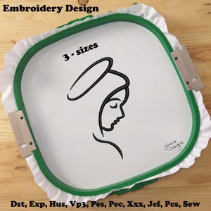 Virgin Mary Embroidery Design - Etsy