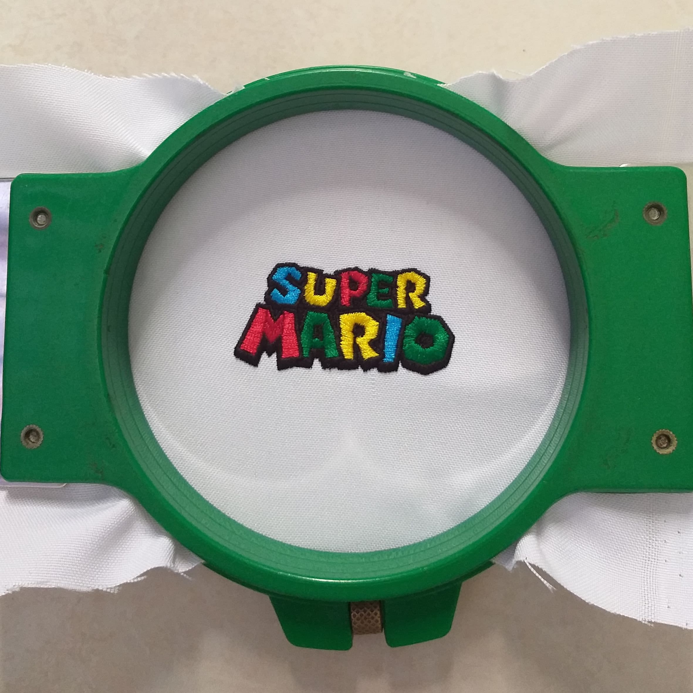 Super Mario Text Logo Embroidery Design - Etsy