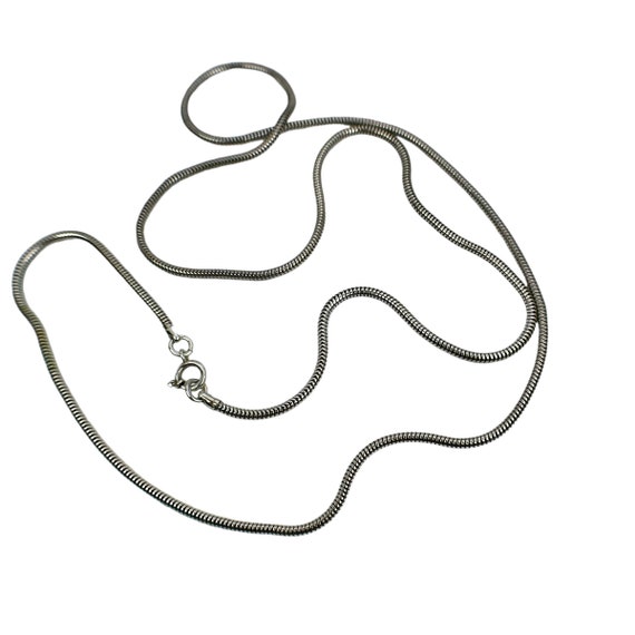 Long snake chain 925 silver silver chain 82 cm long 2… - Gem
