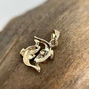 Pisces Pendant Gold 585 Chain Pendant Modern Trend Zodiac Sign ...