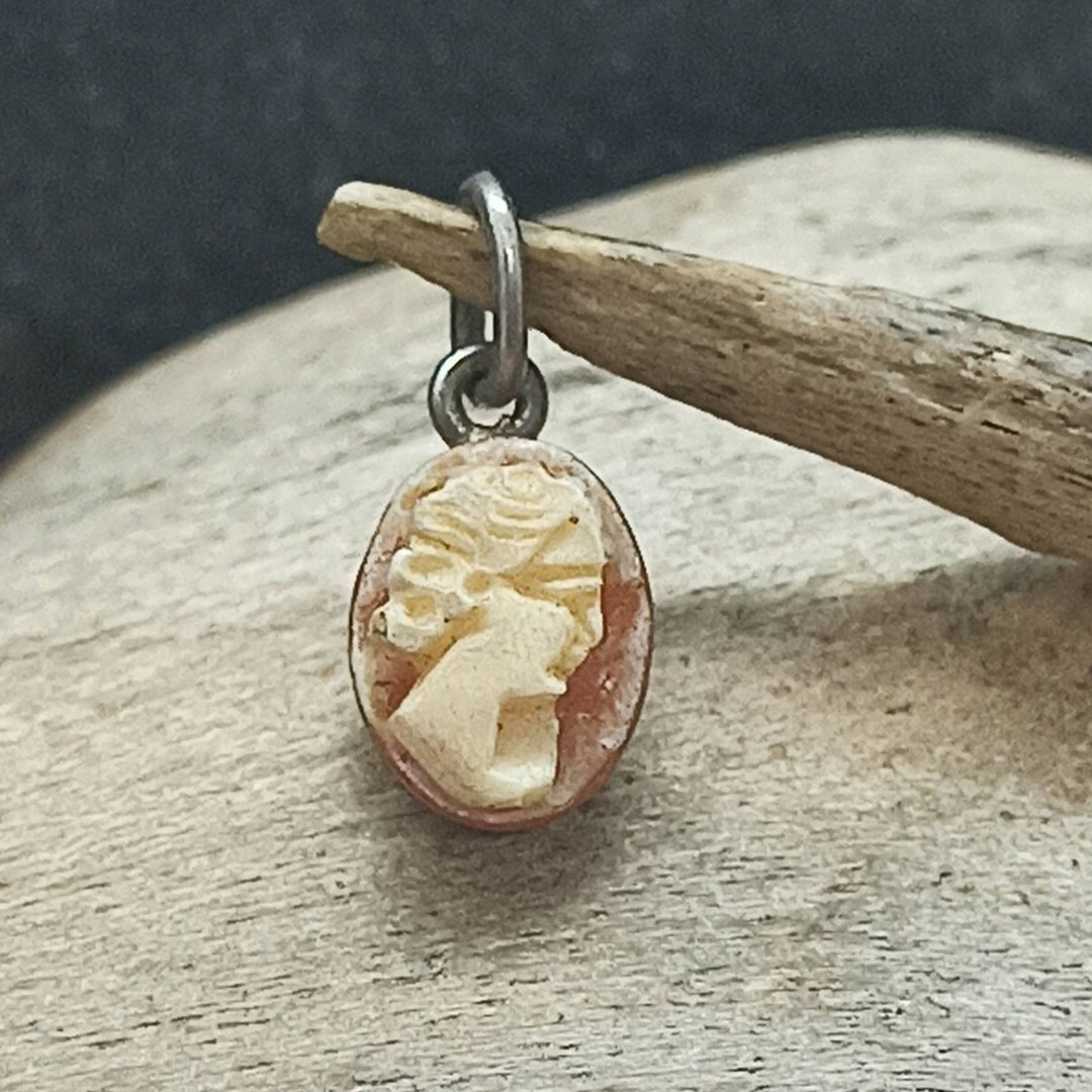 Mini Necklace Pendant Gemme H.W.S. Old 835 Silver 14 X 7 Mm Charivari ...