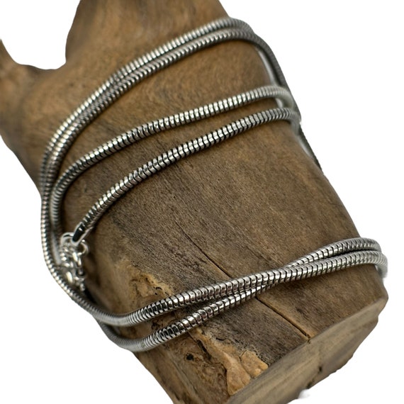 Long snake chain 925 silver silver chain 82 cm long 2… - Gem