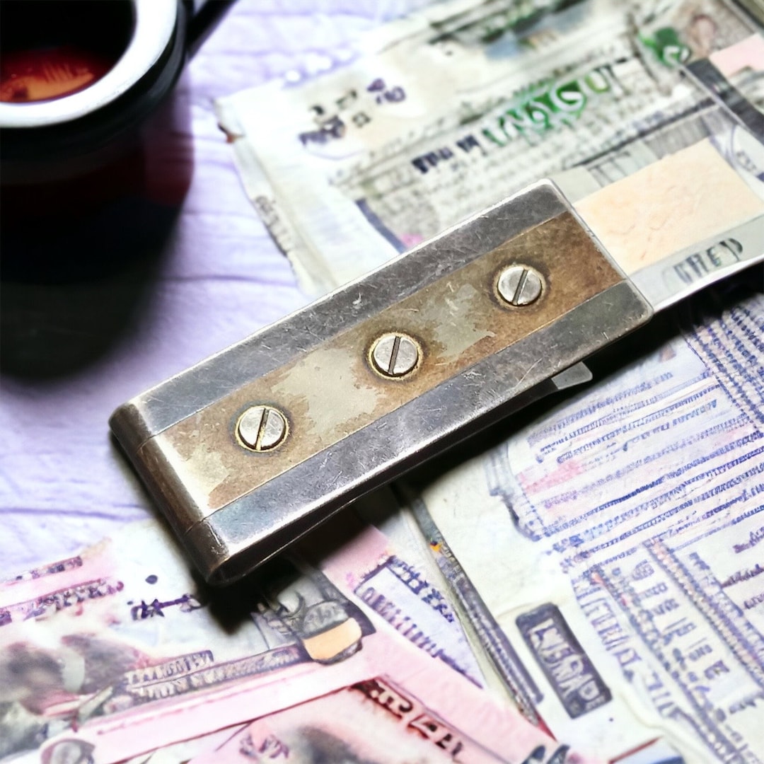 Money Clip Elegant 800 Silver Luxury Accessories 52 X 20 Mm Vintage ...