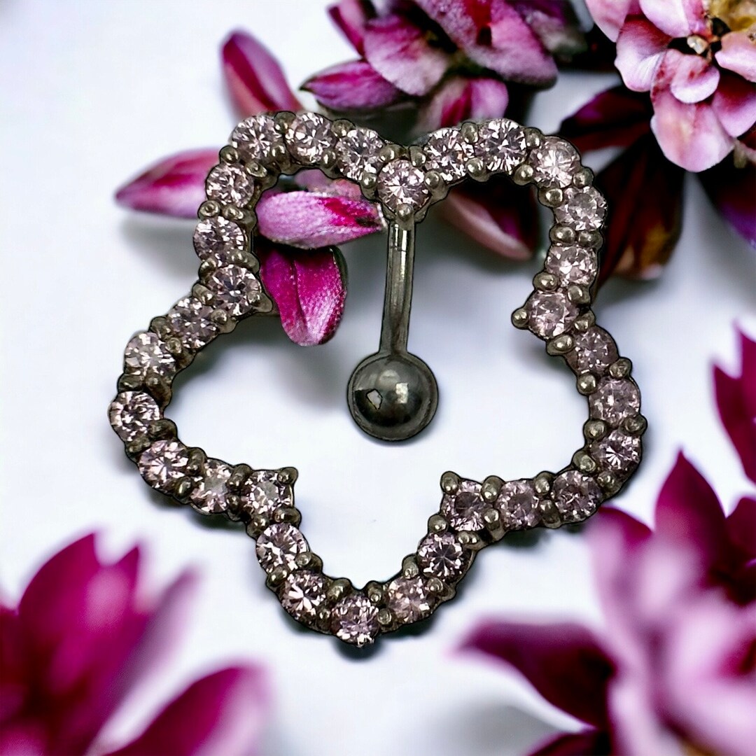 Belly Button Piercing 925 Silver Design Exclusive Eye-catcher Rarity ...