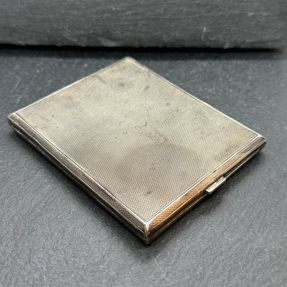 Zigarettenetui echt Silber Vintage Größe 90 x 76mm Ge… - Gem
