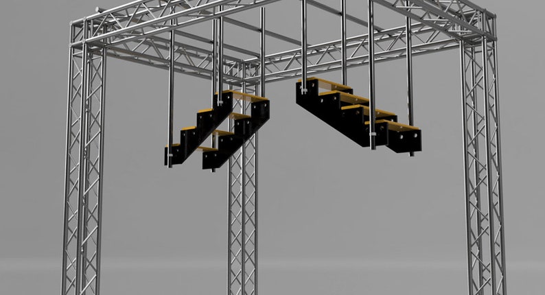 Ninja Warrior Obstacle Devil Steps - Etsy