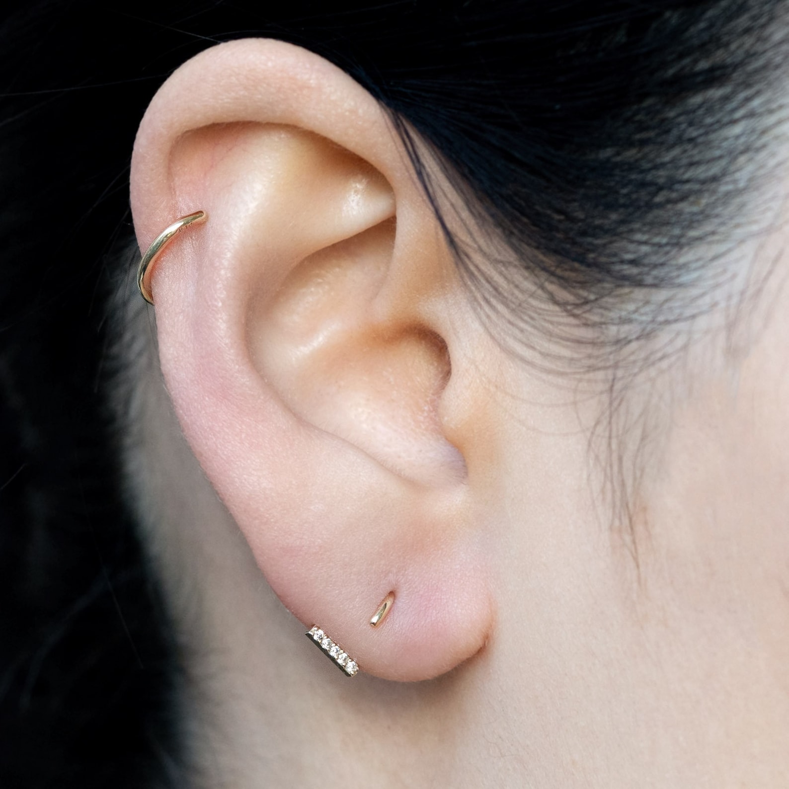 14k Solid Gold Ear Cuff - Etsy