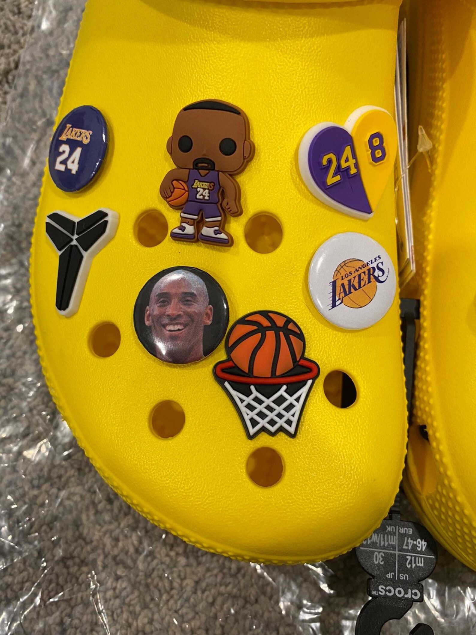 7 Kobe Bryant Lakers Chaussures charmes Crocs | Etsy