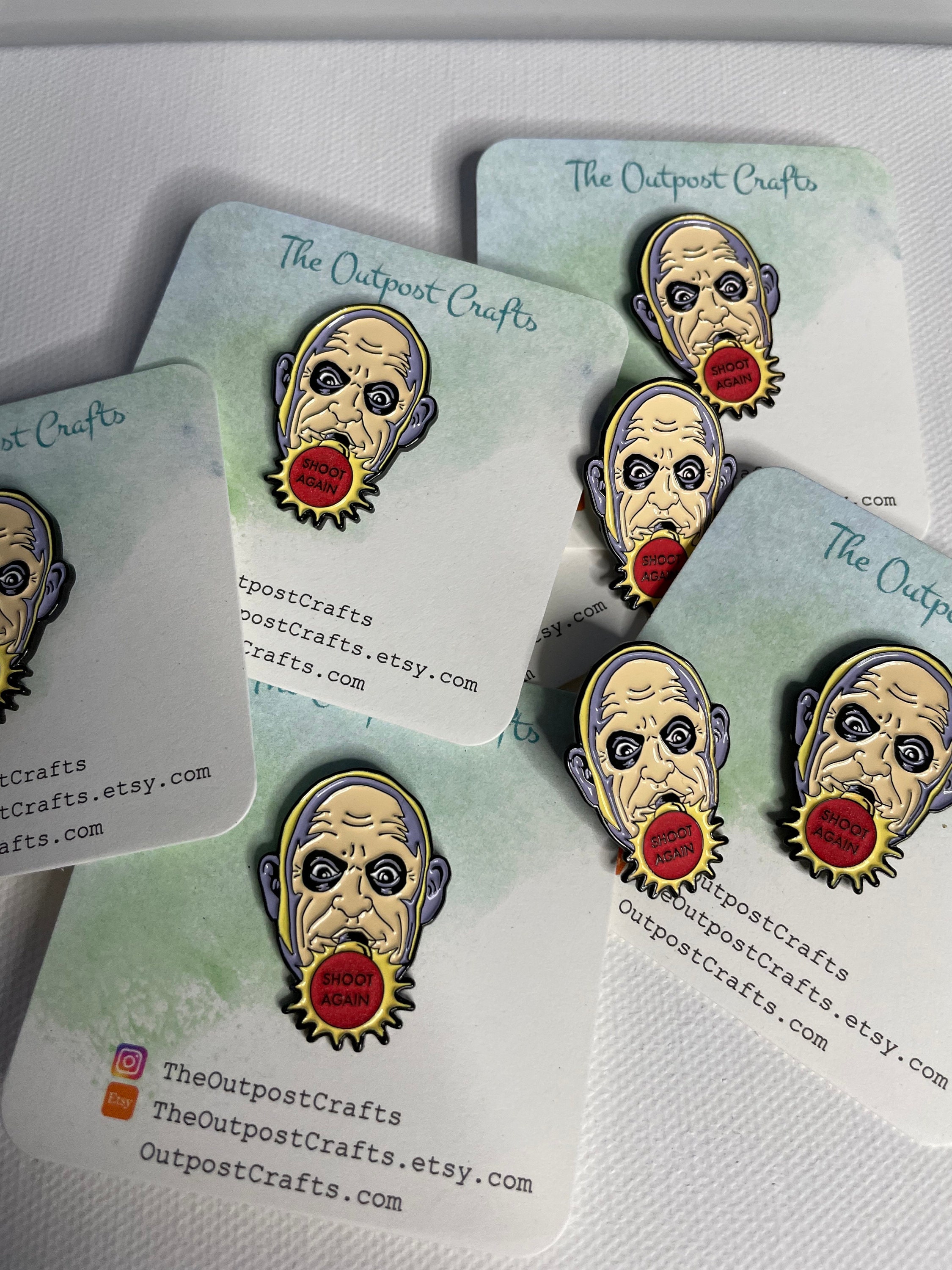 Uncle Fester Enamel Pin - the Addams Family Pinball Machine Pin - Etsy