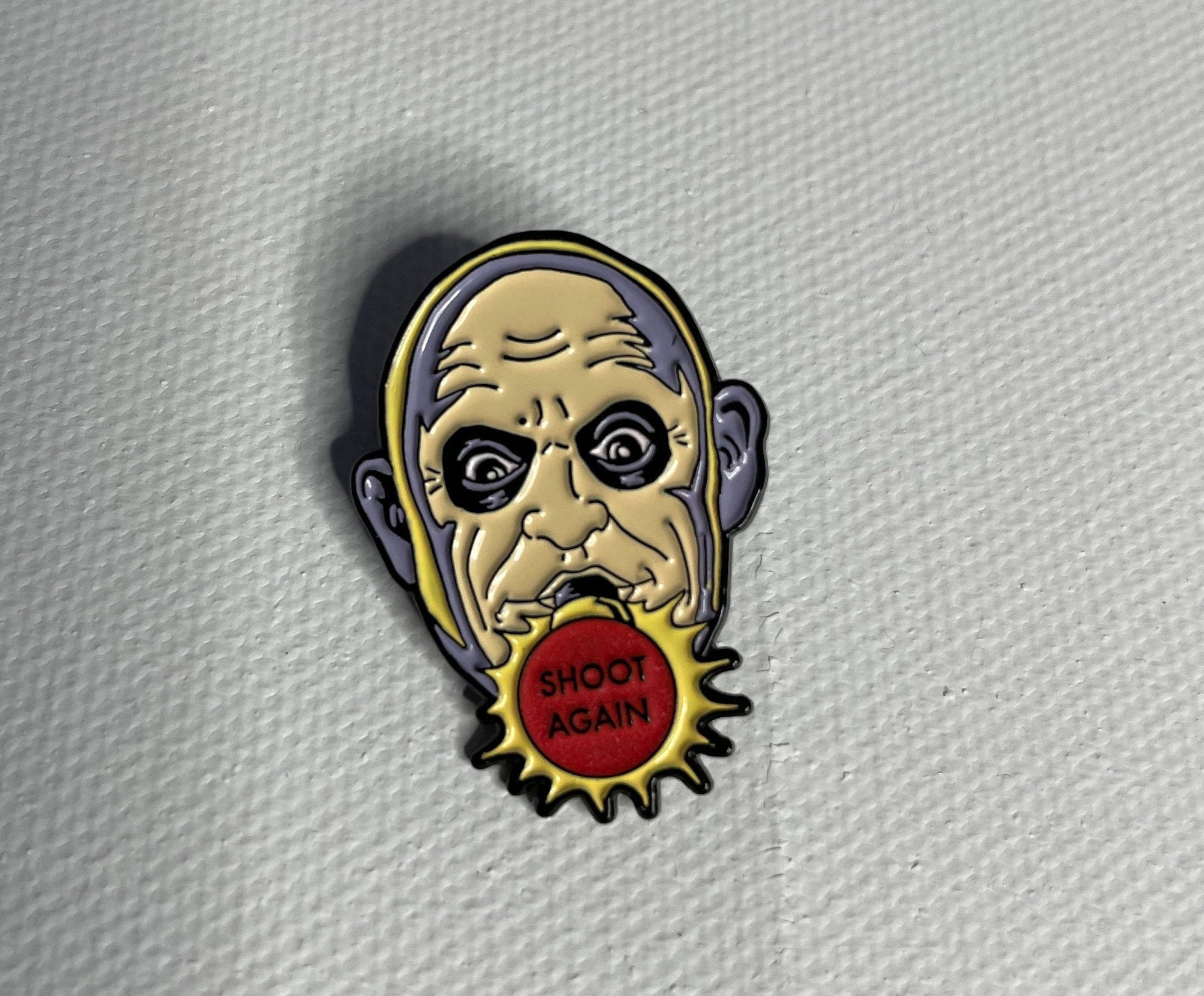 Uncle Fester Enamel Pin - the Addams Family Pinball Machine Pin - Etsy