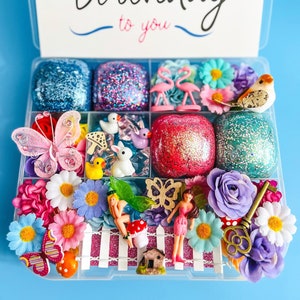 Fairy Garden Play Dough Kit,sensory Kit, Play Dough Kit, Playdoh ...