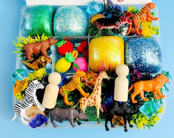 Zoo Themed Sensory Play Dough Kit - Etsy