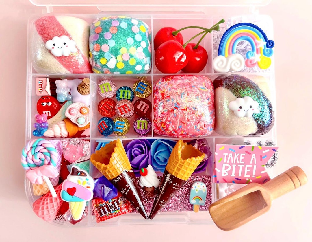 Ice Cream Playdough Kit, Play Dough Kit, Playdoh Kit, Sensory Kit, Ice ...