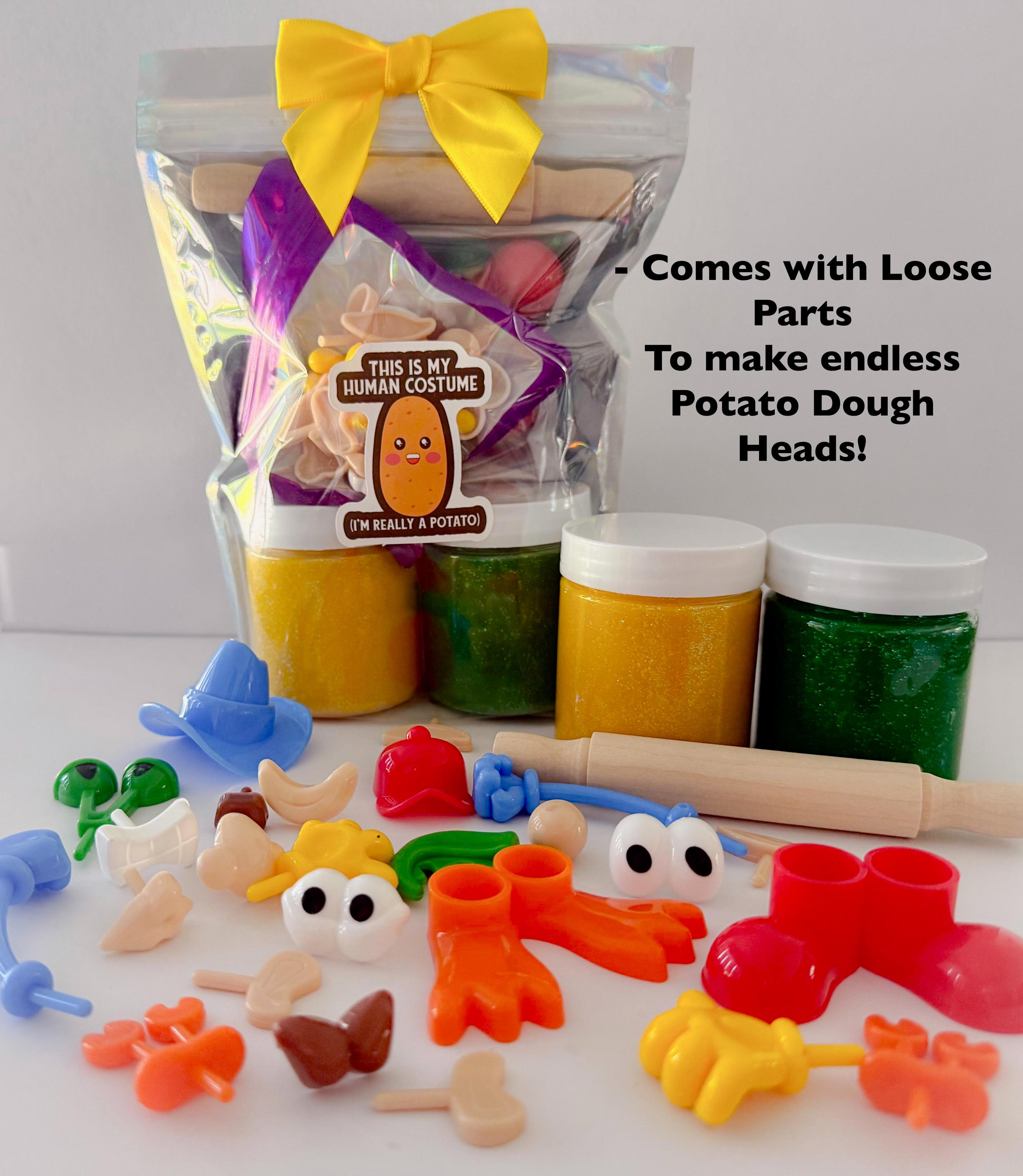 Mini " Mr. Dough-tato" Play Dough Kit, Playdough Set, Kids Birthday ...
