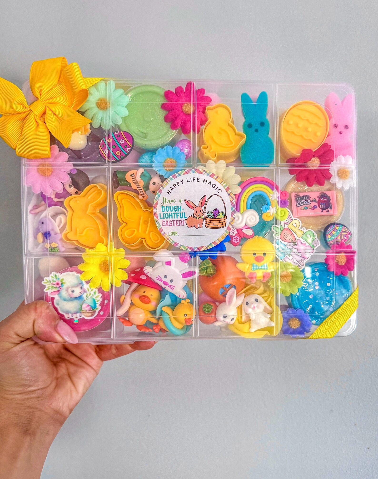 XL Sensory Easter Play Dough Kit,spring Activity Box,easter Basket ...
