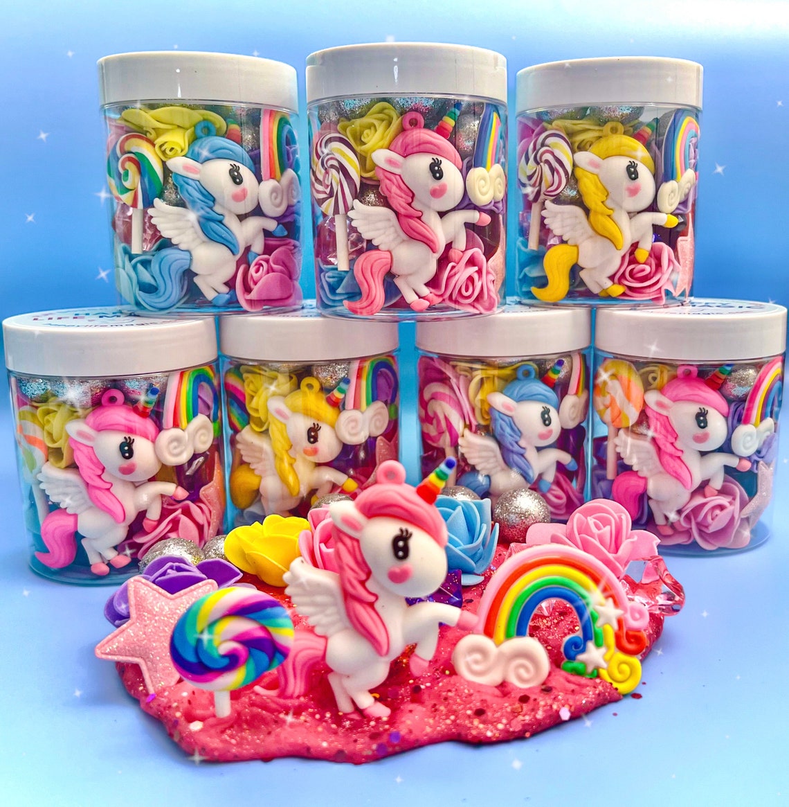Unicorn Dreams 8 Oz. Play Dough Jar, Unicorn Play Dough Kit, Play Dough ...