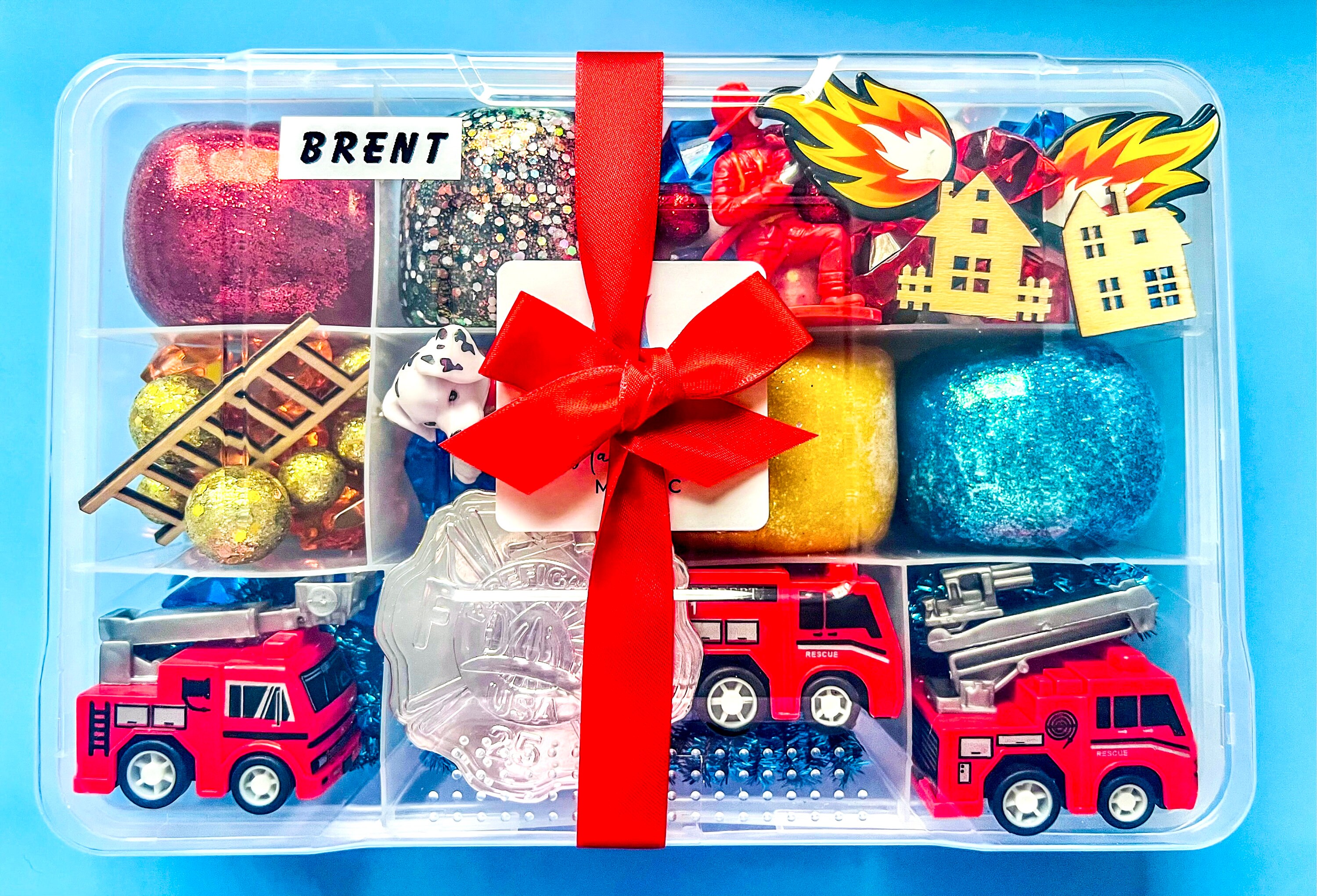 Fire Truck Play Dough Kit Playdough Kit Sensory Kit Play - Etsy Australia
