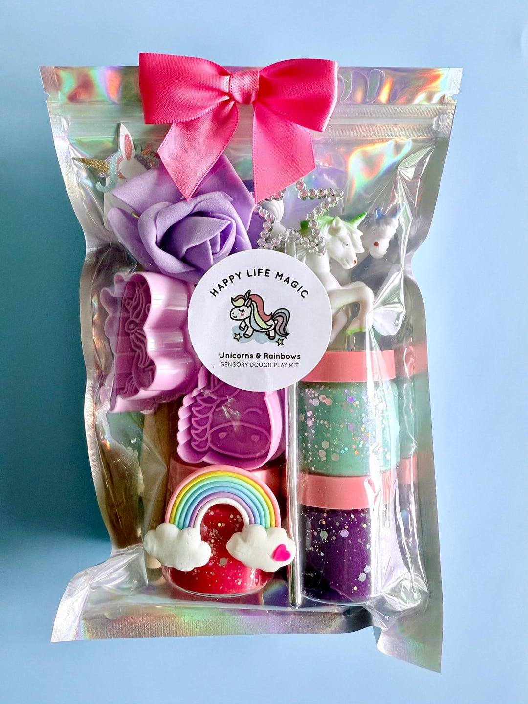 Mini Unicorn Play Dough Kit, Toddler Present,unicorn Party Favors ...