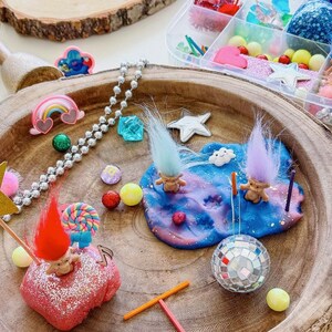 Trolls Play Dough Kit,trolls Birthday , Play Dough Kit, Sensory Kit ...