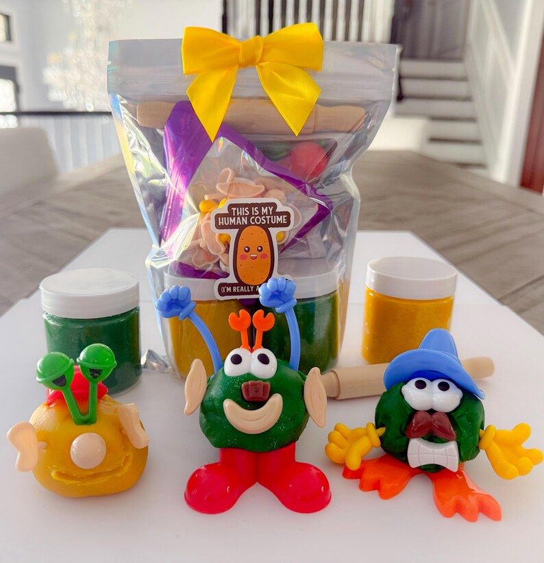 Mini " Mr. Dough-tato" Play Dough Kit, Playdough Set, Kids Birthday ...