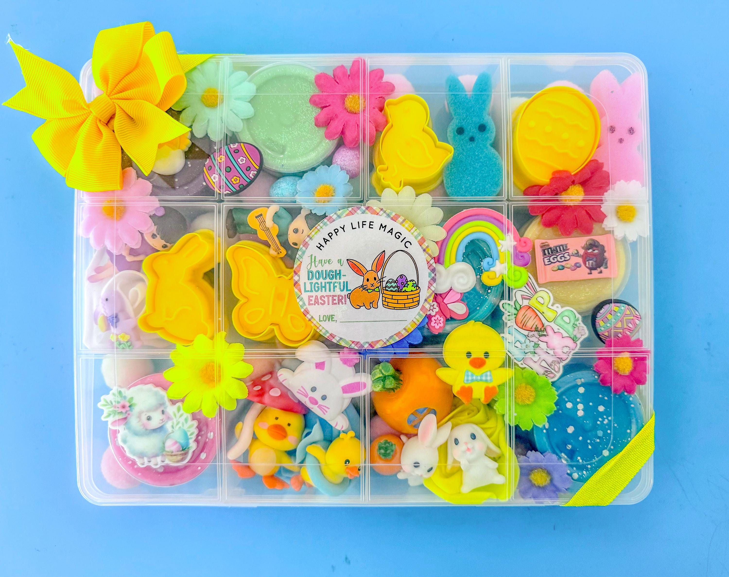 XL Sensory Easter Play Dough Kit,spring Activity Box,easter Basket ...