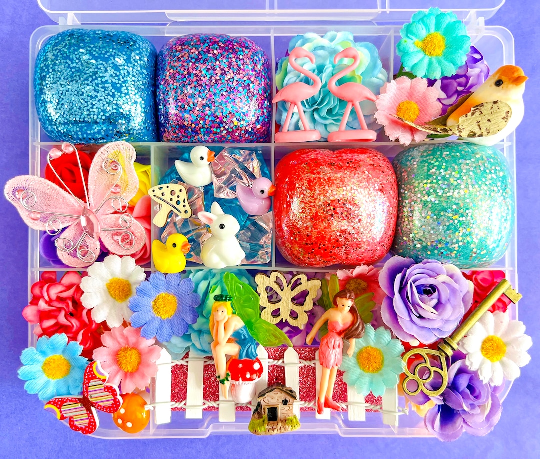 Fairy Garden Play Dough Kit,sensory Kit, Play Dough Kit, Playdoh ...