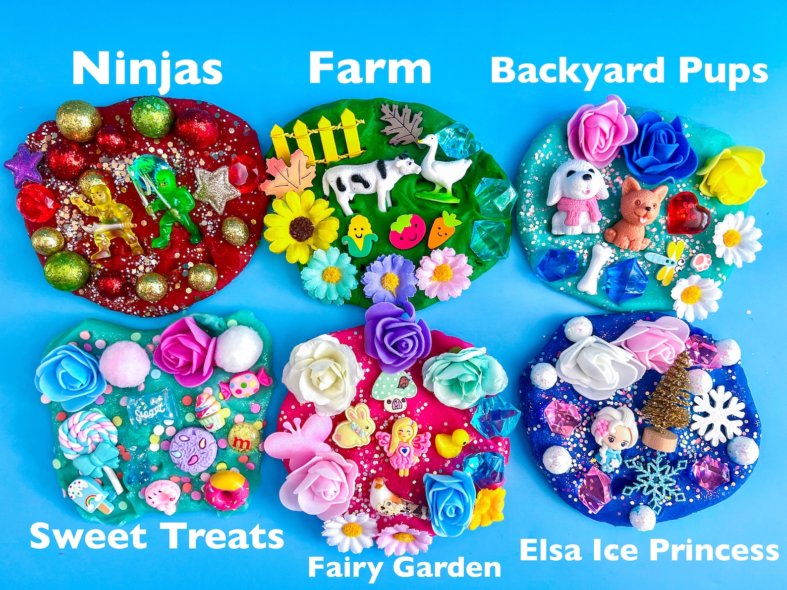 MAGIC Play Dough Jars, Play Dough Kit,kids Party Favors, Goodie Bags ...