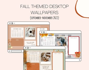 November Desktop Calendar Wallpaper - Etsy