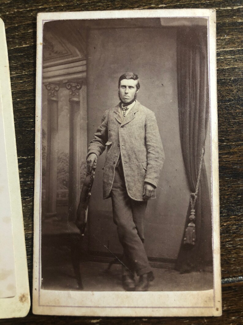Trio of Antique CDV Photographs of Victorian Men, Carte De Visite ...