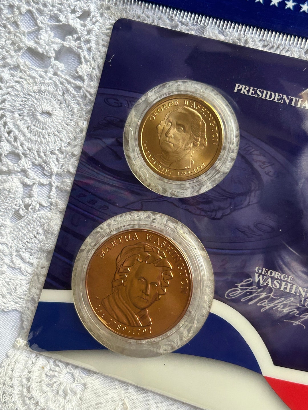 Washing and Jefferson Presidential Gold Coin With Spouse Sets - Etsy