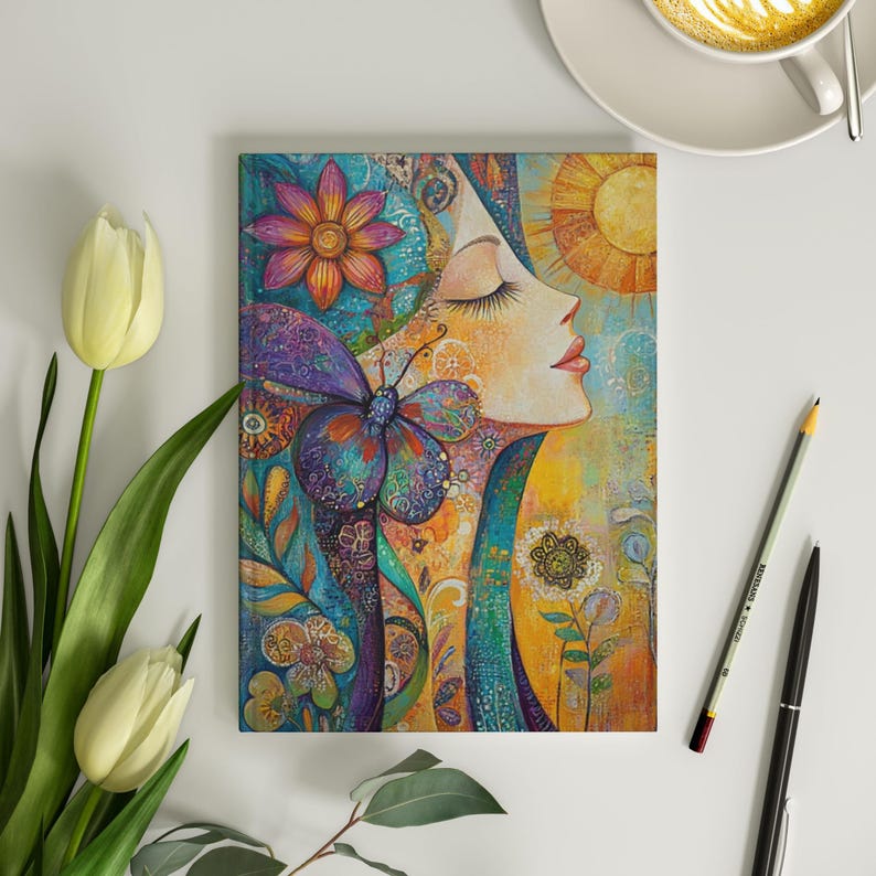 Nature Goddess Journal 6x8 Abstract Art Nature Journal Modern Art ...